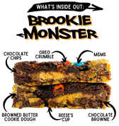 Brookie Monster Stuffed Cookie | Inside Out Cookie